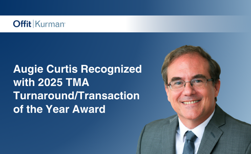 Augie Curtis Recognized in 2025 TMA Turnaround Award